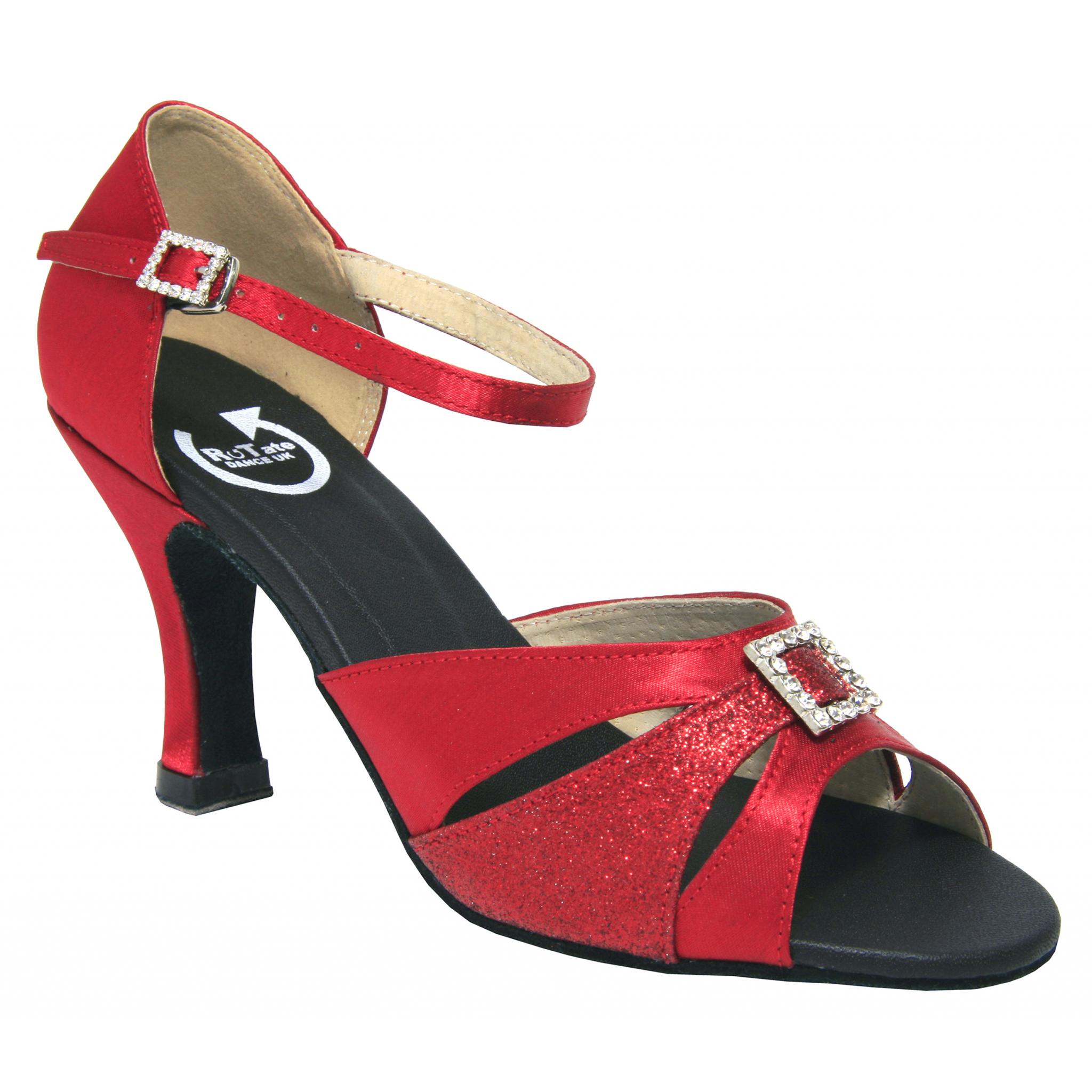 RACHEL ladies dancing shoe red 2.5" or 3" heels